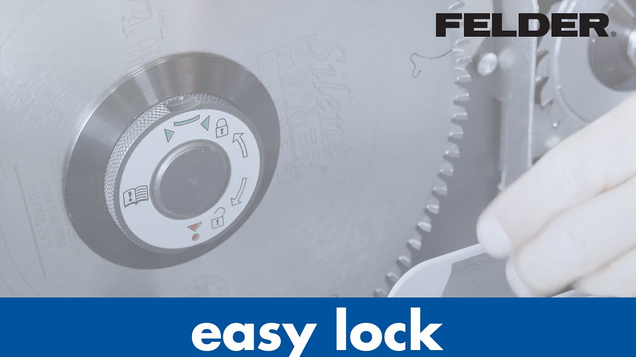"Easy Lock" Saw Blade Quick Change System | Felder Shop | Felder Group Shop