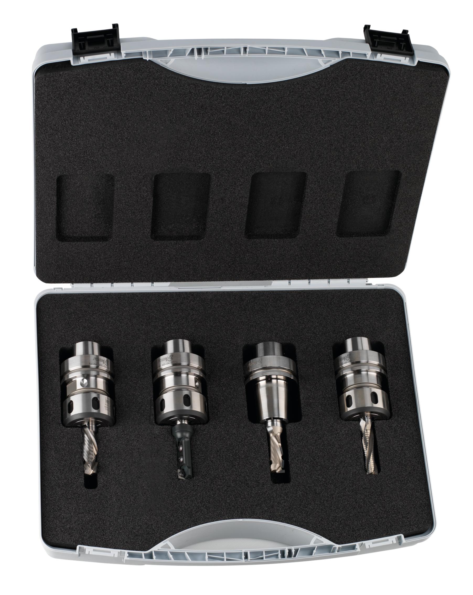 CNC tool kit in PVC case without drills | Felder Group Shop