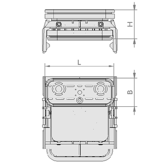 Vacuum pod 85 mm height Single circuit vacuum system I Vacuum pod ...