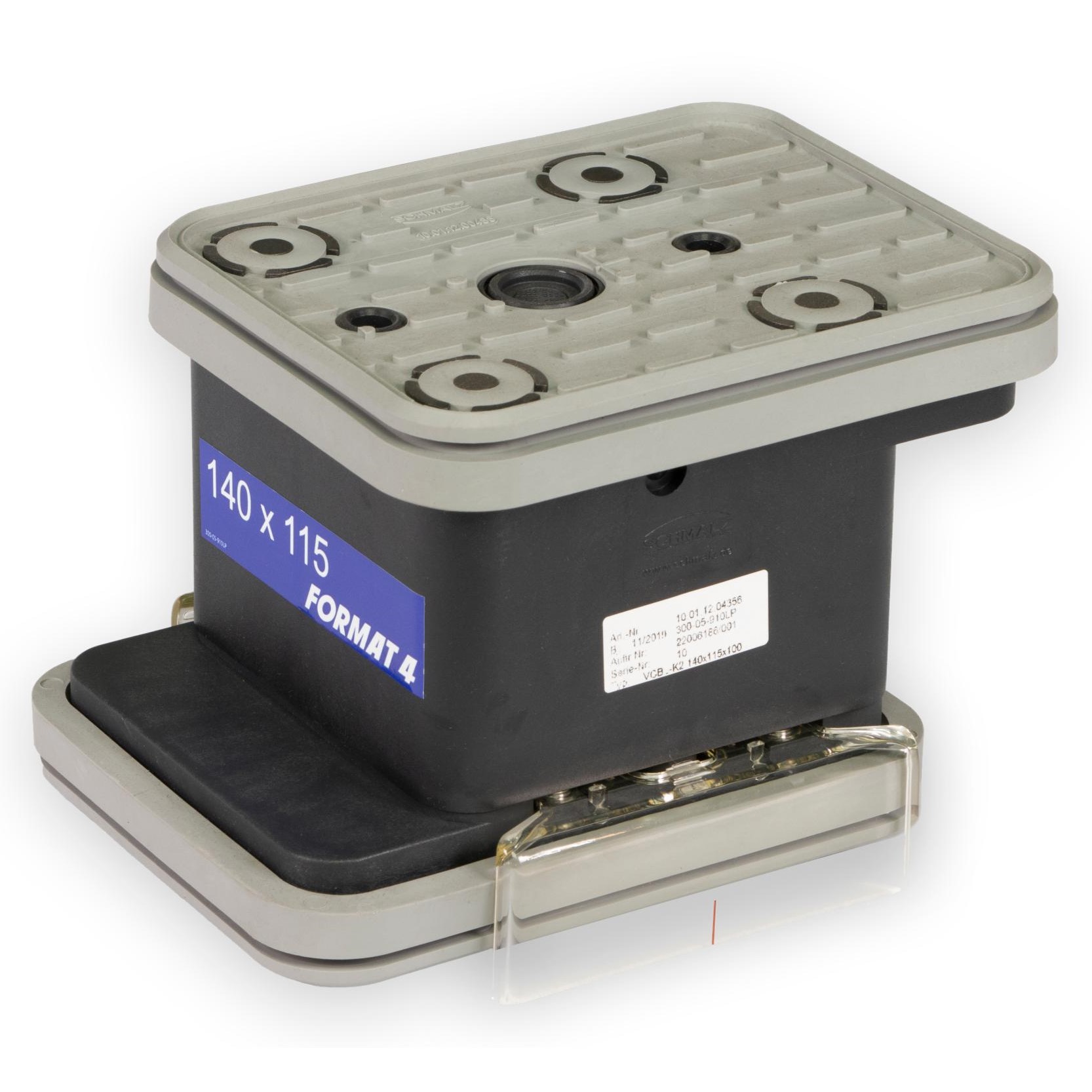 Vacuum pod 100 mm height Dual circuit vacuum system Vacuum pod surface ...