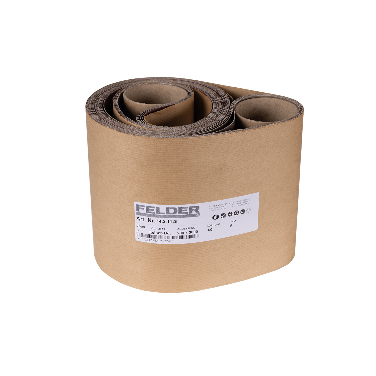 Line sanding belt 3000 x 200 mm | K 60 | Suitable for FS 700 K | Felder ...