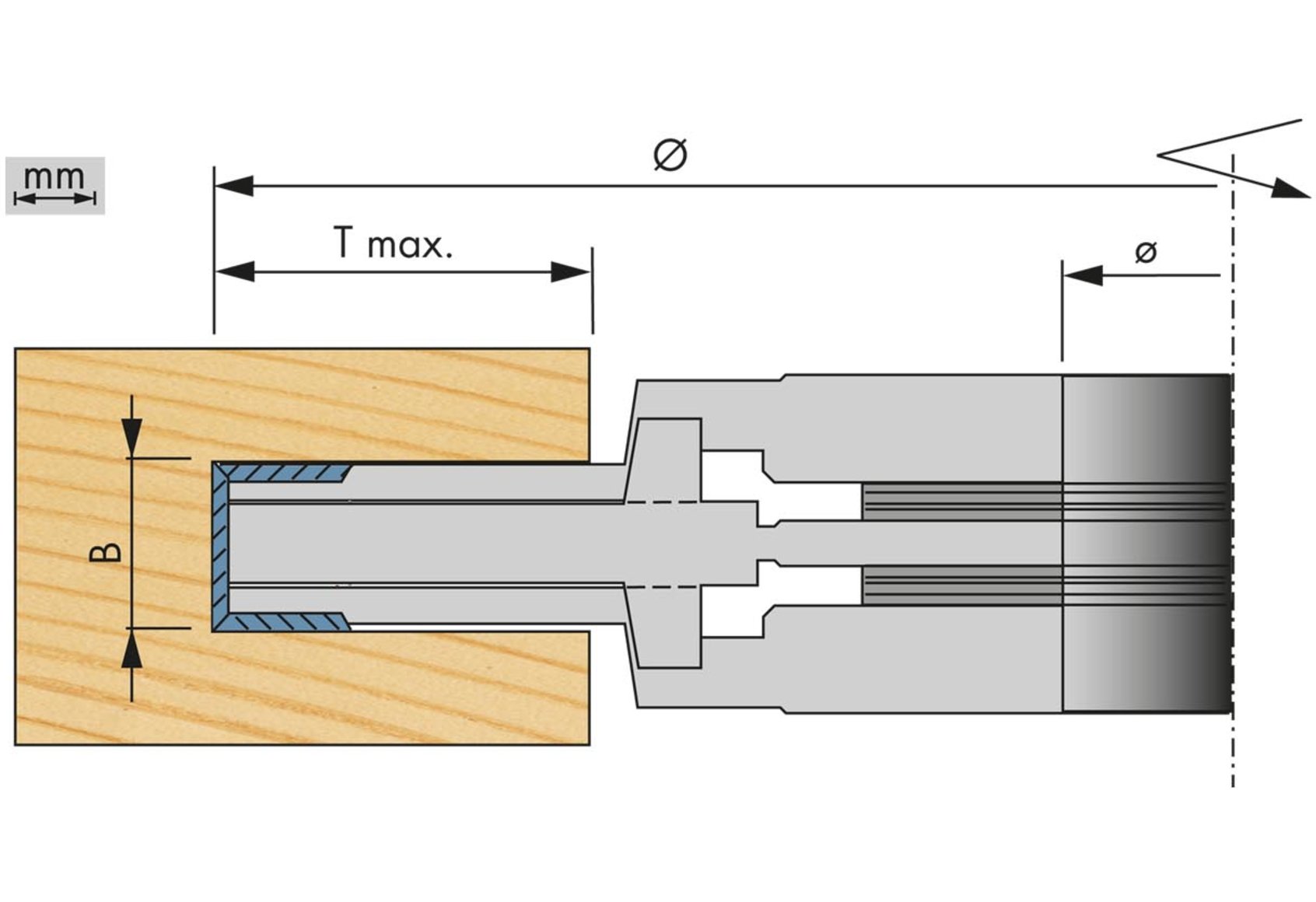 Adjustable Groove Cutter Adjustment range: 4.0-7.5 mm | Ø 140 mm ...